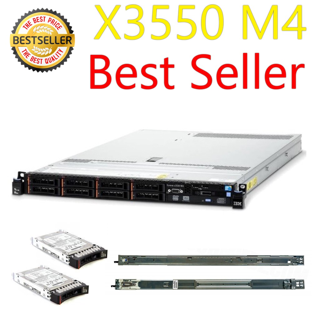 (ส่งฟรี รับประกัน 1 ปี ออก vat ได้) Server IBM X3550 M4 CPU E5-2620*2 ...