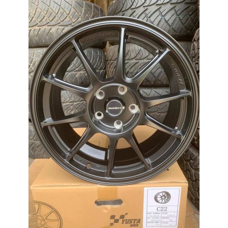 ล้อแม็กใหม่ TC105 งาน YUSTA ขอบ 17 x 8 5รู114.3 - สี ดำ | Shopee Thailand