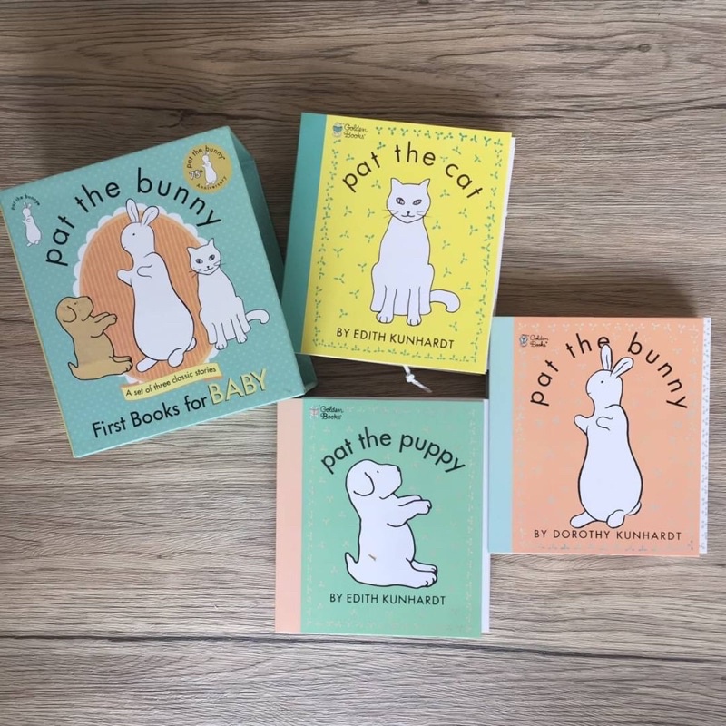 Pat the Bunny หนังสือเด็ก ภาษาอังกฤษ แบบ Interactive หนังสือเด็กเชิงโต้ ...