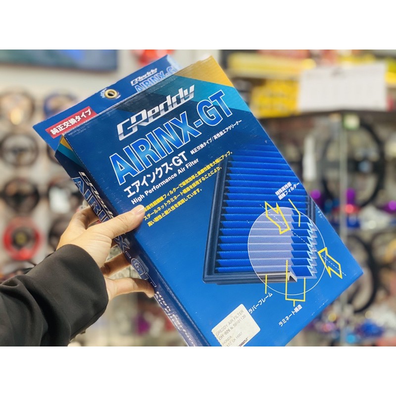 กรองอากาศ Greddy AIRINX ตรงรุ่น มีทุกรุ่น โฟลวอากาศดีกว่าเดิม | Shopee ...