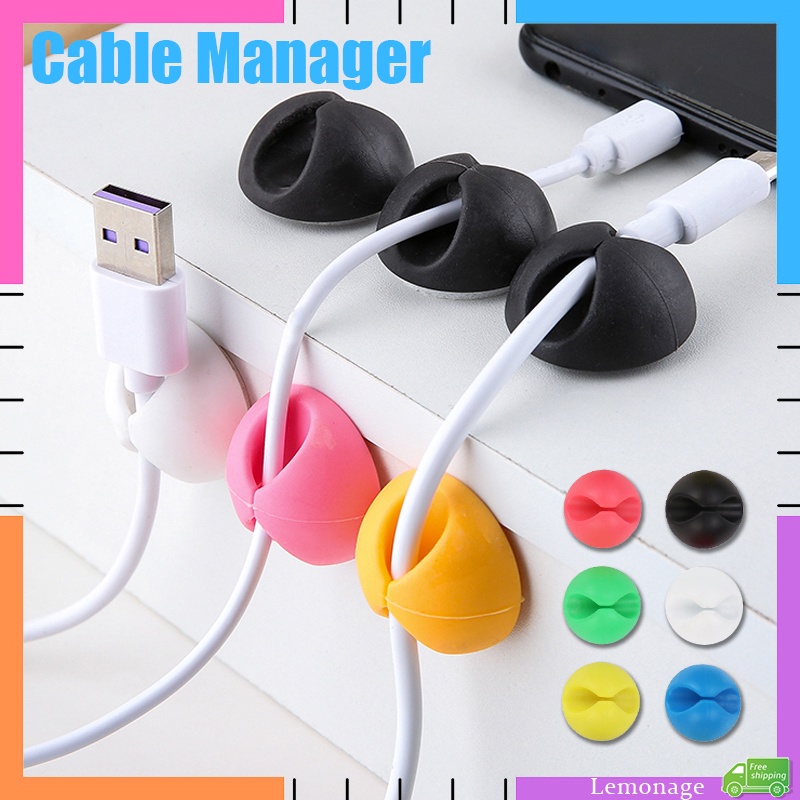 【Buy 5 Get 1 Free】1Pc Cable Management Cable Organizer Soft Silicone ...