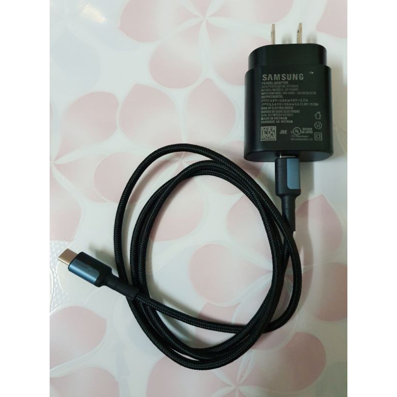 หัวและสายชาร์จเร็ว SamsungS8 S9 S10 S20 S21 Note8 Note9 Note10 TypeC to TypeC | Shopee Thailand