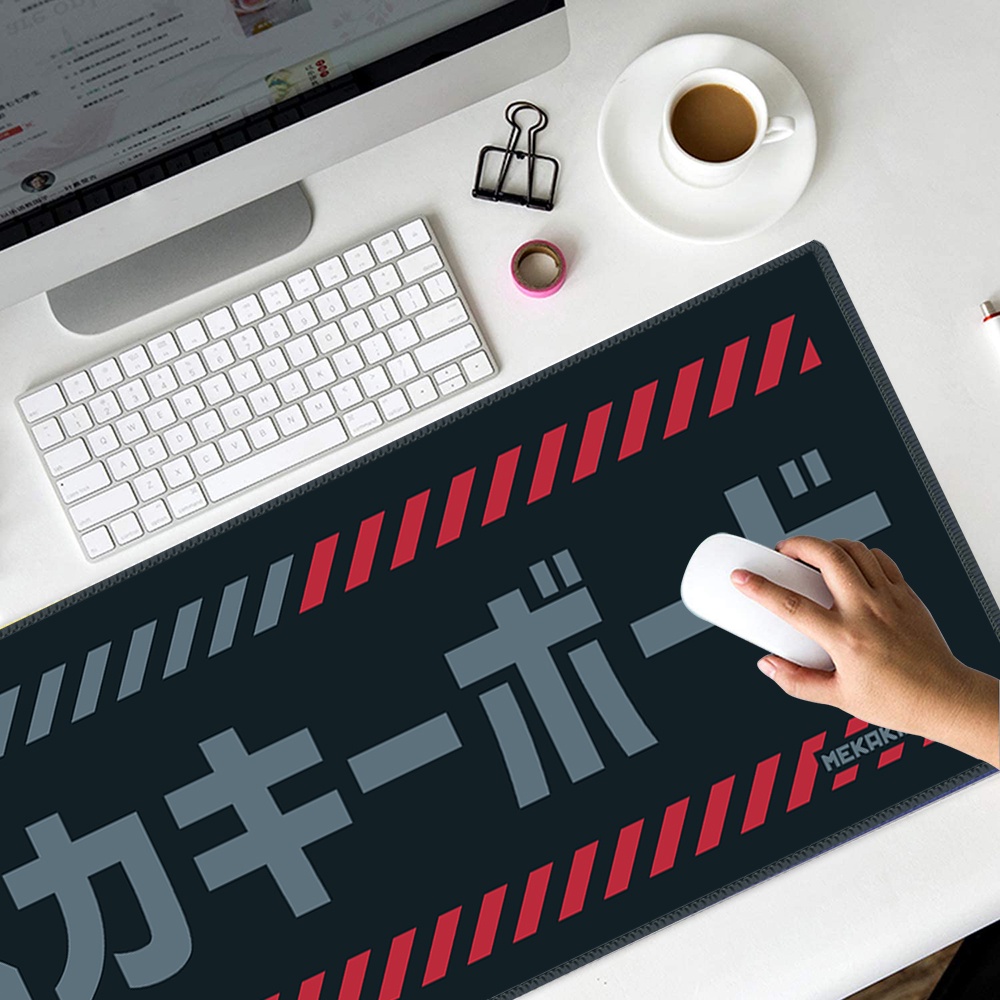 Dixie MECH/OMNITYPE แผ่นรองเมาส์เกมมิ่ง สองสี สีดํา ขนาดใหญ่ ขยายได้ XL ...