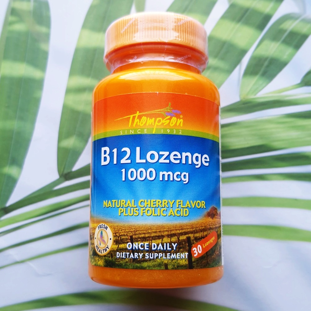 60%OFF Sale!! EXP07/2024 (Thompson®) B12 Natural Cherry Flavor 1000 mcg ...