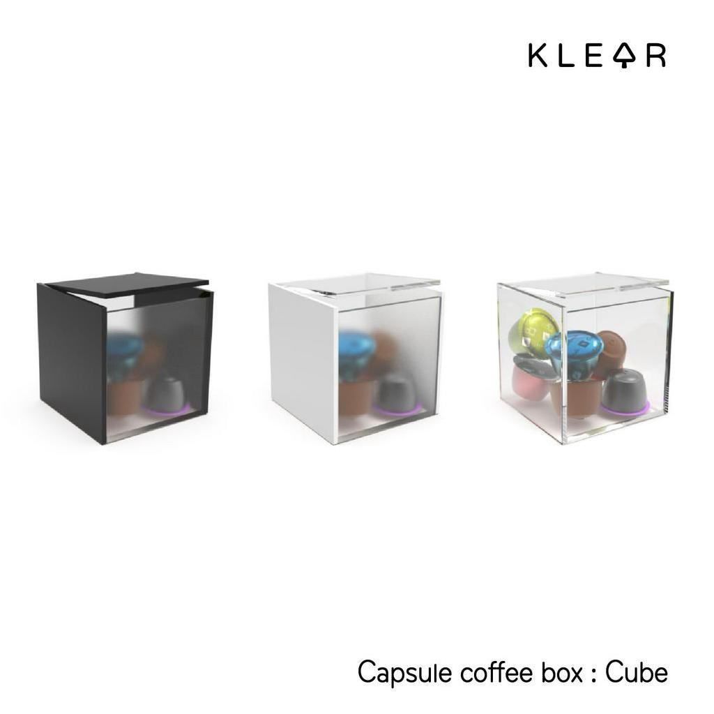 Coffee Capsule Box เปิด-ปิดได้ กล่องเก็บแคปซูลกาแฟ สามารถใส่ได้ทุกรุ่น ที่เก็บแคปซูลกาแฟ ลิ้นชัก ...