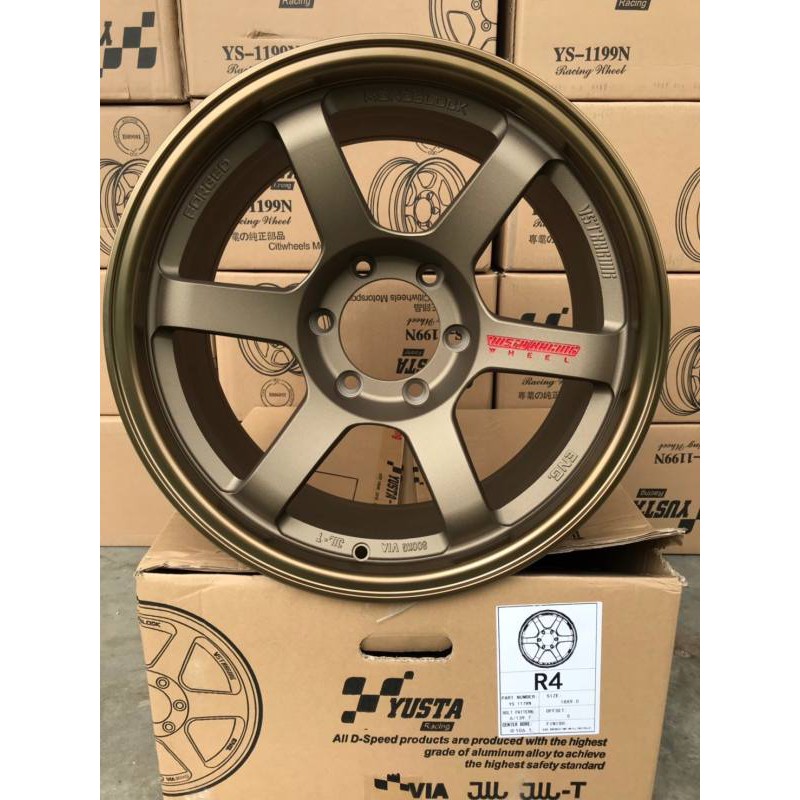 ล้อแม็กใหม่ TE37 SUV หยอดแดงก้านยก งาน YUSTA - ขอบ18 ( 18 x 6 รู ) หน้ากว้าง 9 x 9 - OFF5 ...