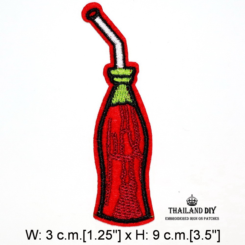 ตัวรีดติดเสื้อ ลายการ์ตูน น่ารัก ตัวรีดชานม อาหาร เครื่องดื่ม Soft Drink wop Patch งานปัก DIY ...