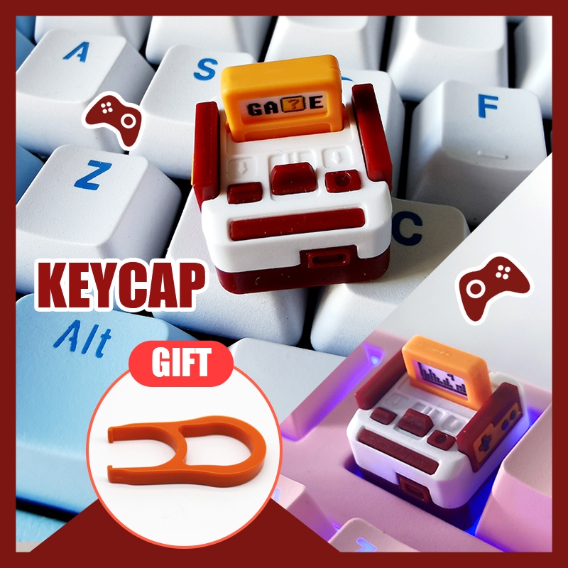 Keycap GAME Red and white machine keycaps ปุ่มกดคีย์บอร์ดสีแดงและสีขาว ...