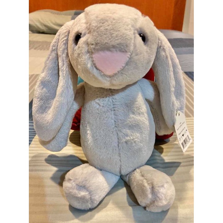 Jellycat grey plush rabbit | Shopee Thailand