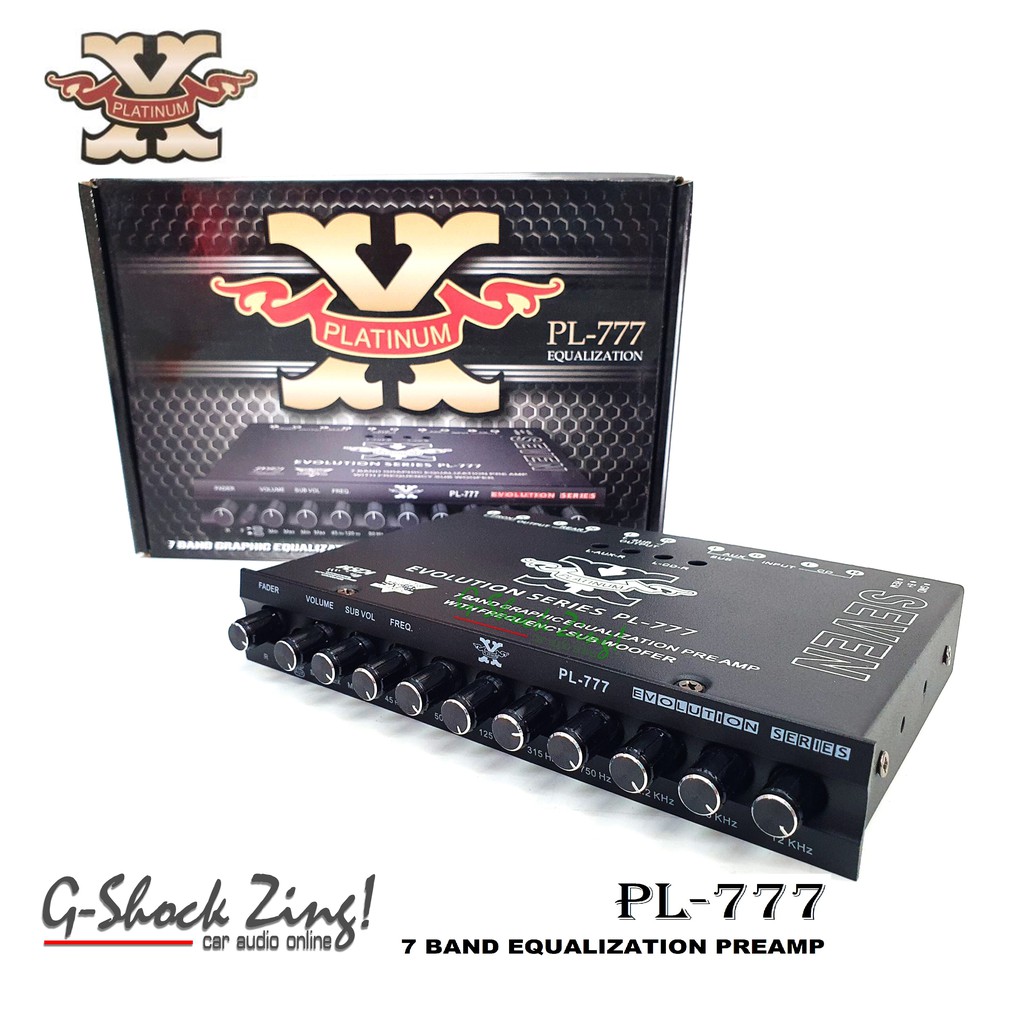 Platinum-X PRE-AMP ปรีแอมป์ 7BAND/7แบน (แยกซับอิสระ) ปรับครอสในตัว ...