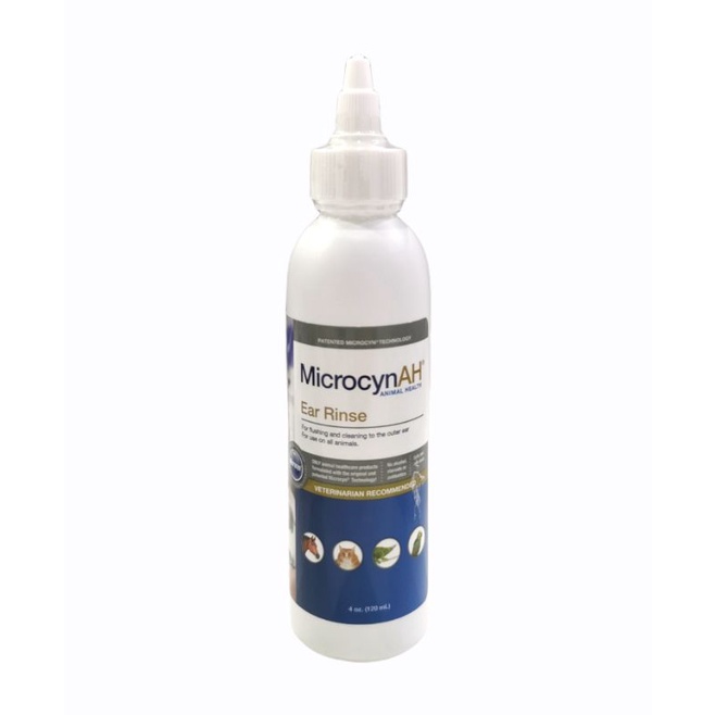 Microcyn AH Ear Rinse 120ml. ผลิตภัณฑ์ทำความสะอาดหู สัตว์ เลี้ยง ...