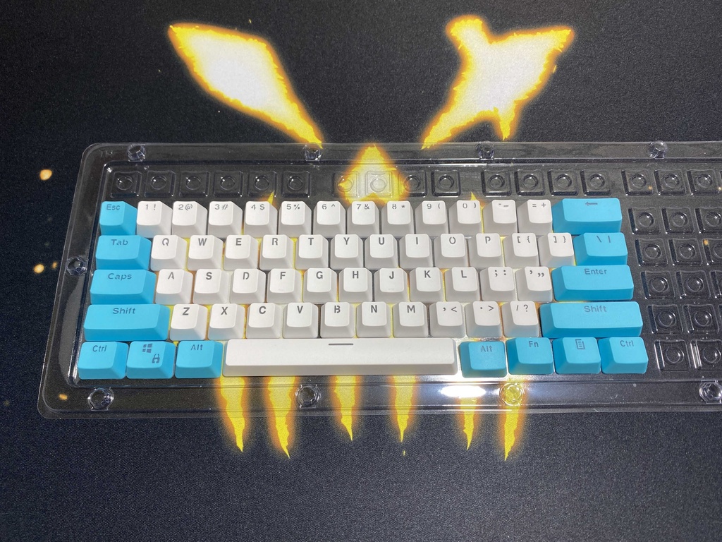 RK 61 Keycaps PBT Material OEM profile Backlit Two-Color Mechanical ...