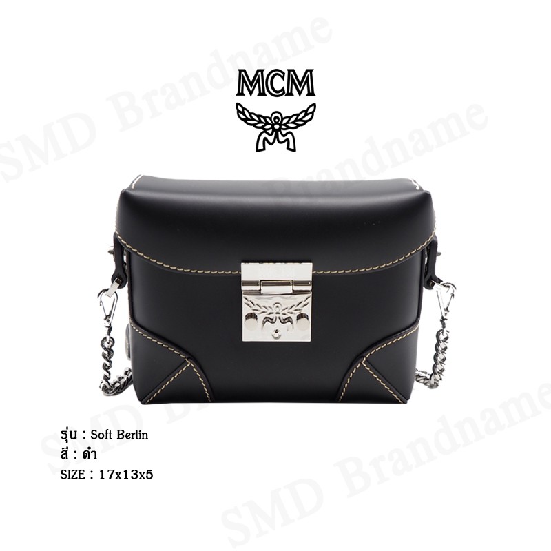MCM กระเป๋าหนังผู้หญิง รุ่น Soft Berlin Code:MWZ 8ABF23 BK001 | Shopee ...