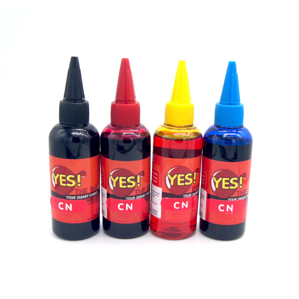 YES หมึกเติม inkjet CANON 100 ml. 1 ชุด (4สี) | Shopee Thailand