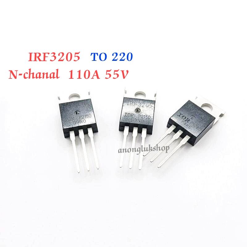 ราคาต่อ 1ตัว 👉👉 IRF3205 F3205 มอตเฟส N-Channel MOSFET TO-220 มอสเฟต กระแส 110A 55V | Shopee Thailand