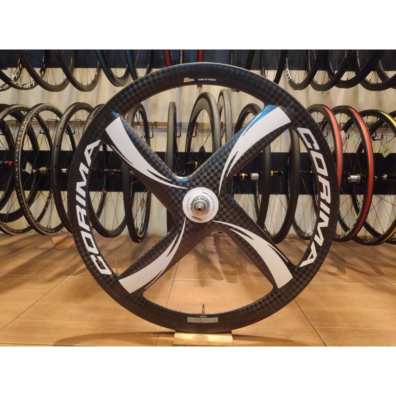 ล้อหลัง Corima 4 spoke2D carbon wheel ฟิกเกียร์ track | Shopee Thailand