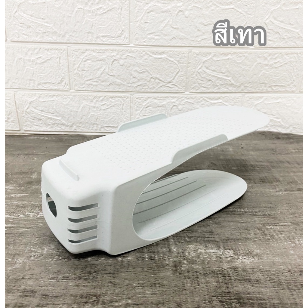 อุปกรณ์เก็บรองเท้าประหยัดพื้นที่ Shoe Receptacle แบบวางซ้อน 1 คู่ ...