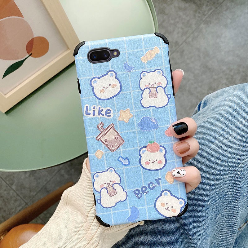 OPPOa5เปลือกโทรศัพท์pbam00การ์ตูนใหม่ตาข่ายสีแดงป้องกันการล่มสลาย ...