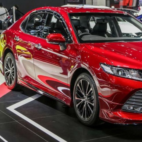 คิ้วกันสาด Toyota Camry ACV70 สีดำเข้ม แบบไม่มีสกรีน เรียบเท่ห์ ดุดัน ...