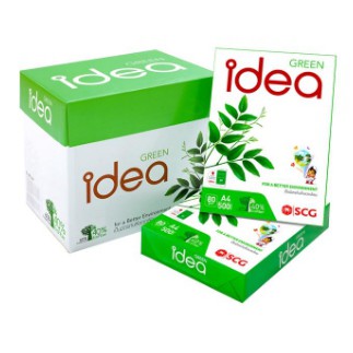 กระดาษถ่ายเอกสาร [Idea Green] 80g A4 (500 แผ่น) 5 รีม/กล่อง | Shopee ...