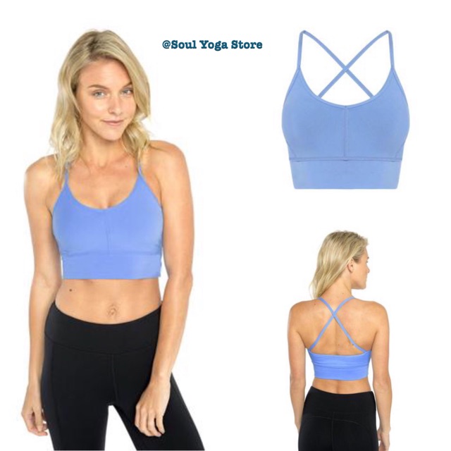 Ellis Crop Bra สี Powder Blue | Shopee Thailand