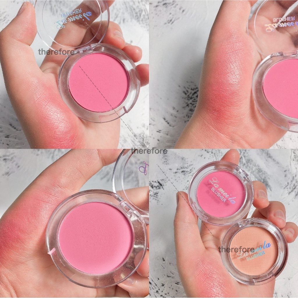 ใหม่ LAMEILA Milk Tea Blush Peach Palette Face Mineral Pigment Cheek ...