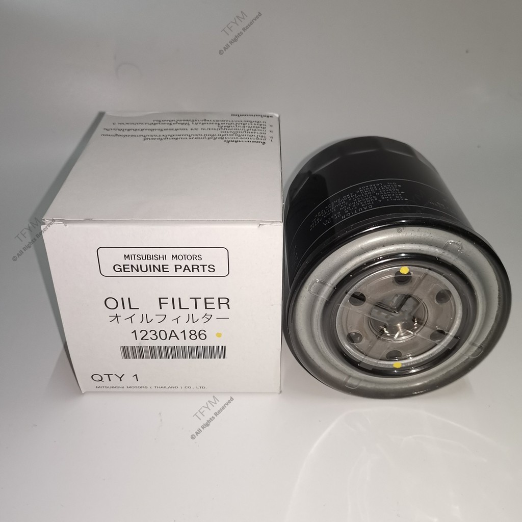 กรองน้ำมันเครื่อง mitsubishi triton แท้ รหัส 1230A186 | Shopee Thailand