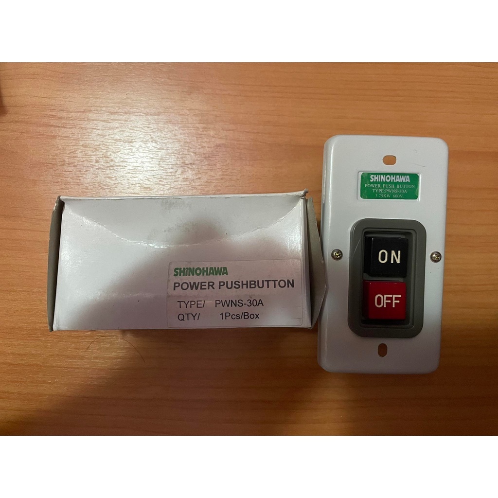 สวิตซ์กดจมแบบฝังตู้ รุ่น PWNS-30A 3.75KW 600V "Shinohawa" | Shopee Thailand
