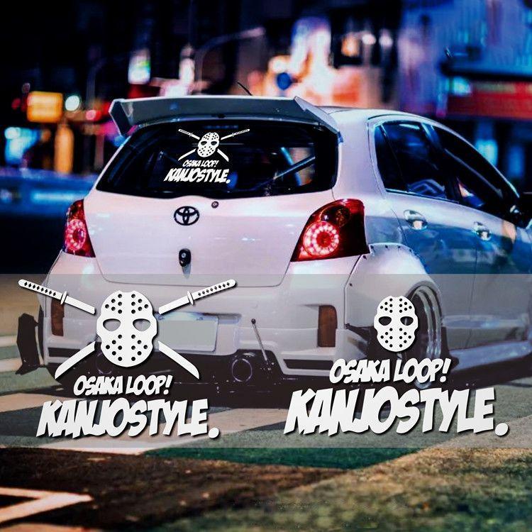 สติกเกอร์สะท้อนแสง JDM Street Racing Kanjo สไตล์ญี่ปุ่น สําหรับติดตก ...