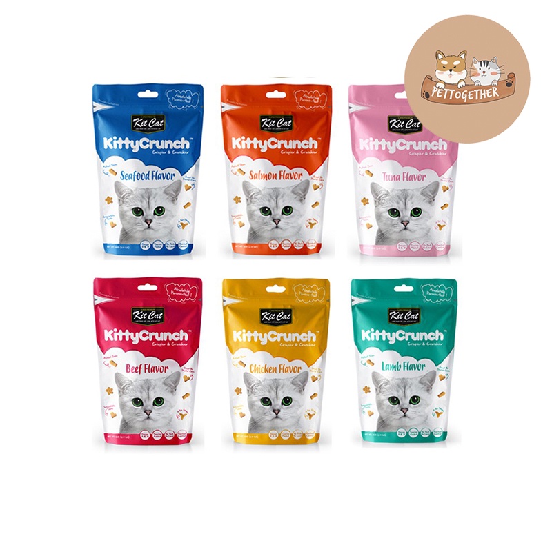 Kit Cat Kitty Crunch ขนมสำหรับแมว ขนาด 25-60 กรัม | Shopee Thailand