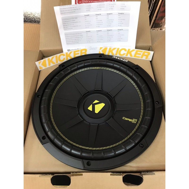 Kicker 12 Comp C Woofer Single Coil Single Magnet | Shopee Thailand