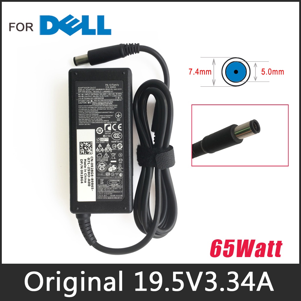 65W 19.5V 3.34A AC Adapter Battery Charger for Dell PA-12 Latitude 3330 ...