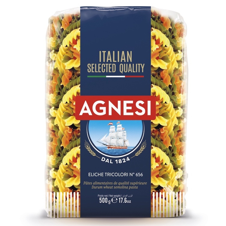 Agnesi Penne Rigate Rigatoni Eliche แอคเนซี พาสต้ารูปแบบต่างๆ ขนาด 500 ...