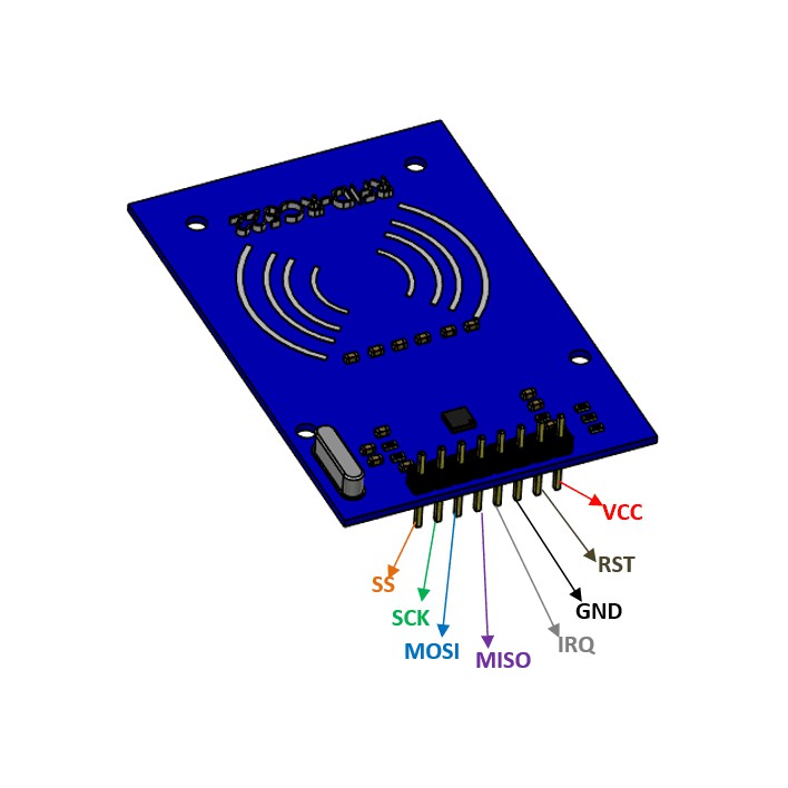 RFID Reader Module RC522 โมดูลอ่านบัตร มาพร้อม Card และ Key | Shopee ...