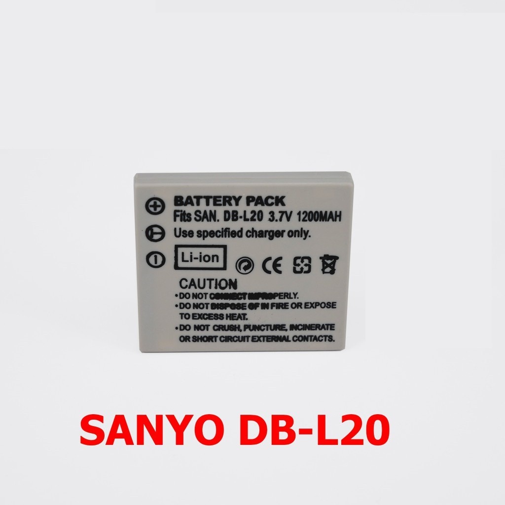 แบตเตอรี่และแท่นชาร์ต FOR SANYO DB-L20 DB L20AU, DB L20EX, DBL20, DBL20AU, DBL20EX | Shopee Thailand