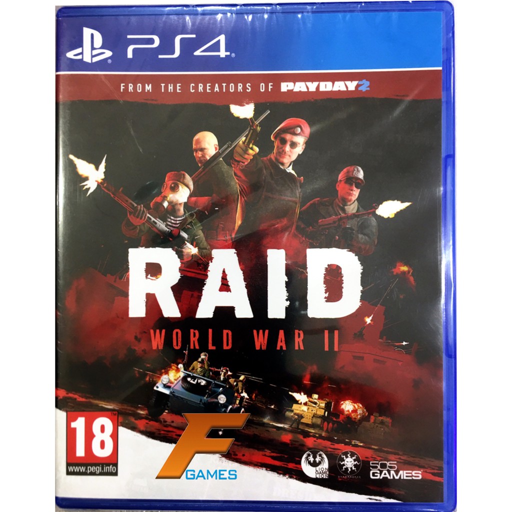PS4 Raid World War II ( Zone 2 / EU )( English ) แผ่นเกมส์ ของแท้ มือ1 ...