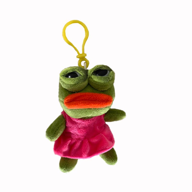 Pepe The Frog Sad Plush Dolls Toys Keychain Pendant Stuffed Animal Soft ...