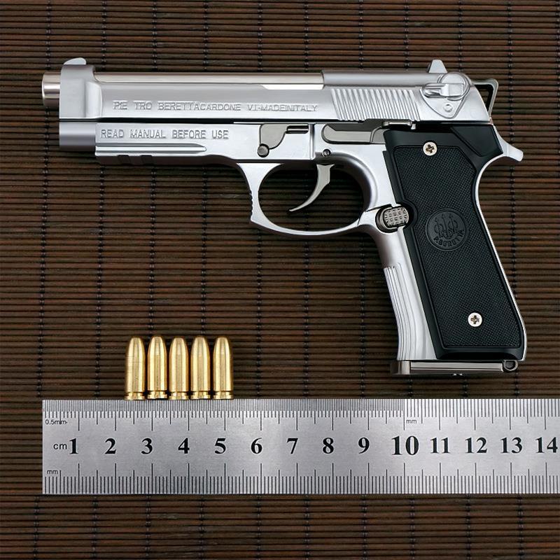 1:2.05รุ่นโยนเปลือกM92A1เบเร็ตต้าโลหะของเล่นเด็กของขวัญเชลล์โยนรุ่น ...