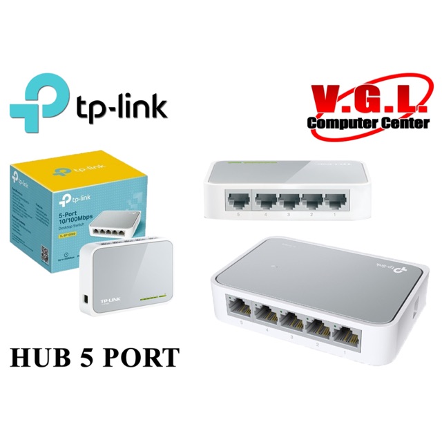 SWITCH HUB (สวิตซ์ฮับ) TP-LINK 5 PORTS FAST PORT (TL-SF1005D) Warranty ...