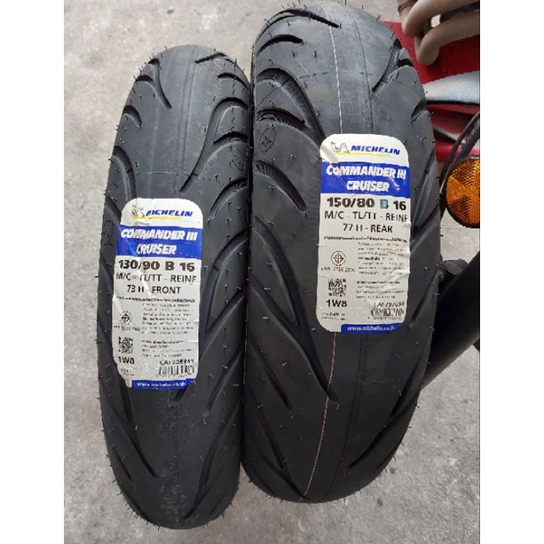 Michelin Commander 3 130/90-16+150/80-16 ใส่กับ Honda rebel300,500 ...