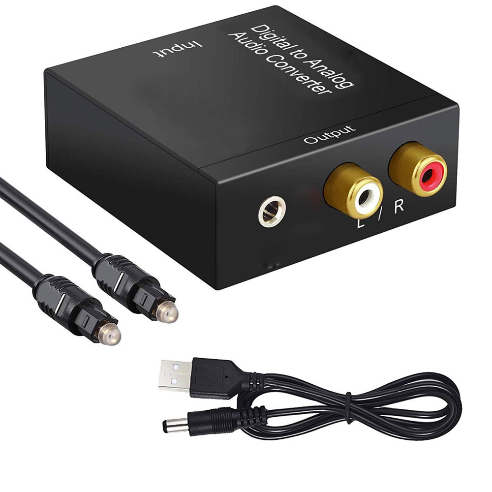 Optical Digital Stereo Audio SPDIF Toslink Coaxial Signal To Analog Converter | Shopee Thailand