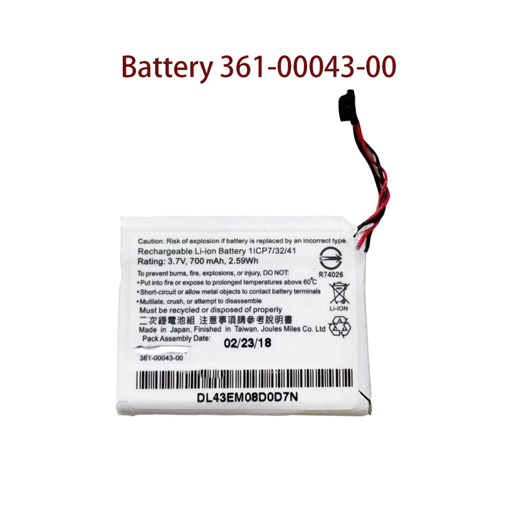 Original Battery lithium 361-00043-00 Charge battery life power energy ...