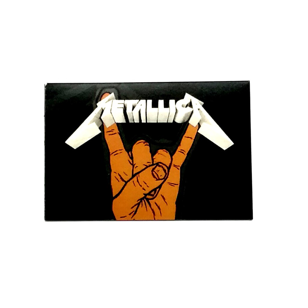 Metallica 2 Magnet fridge Rock Band Music Metal แผ่นแม่เหล็ก ติดตู้เย็น ...