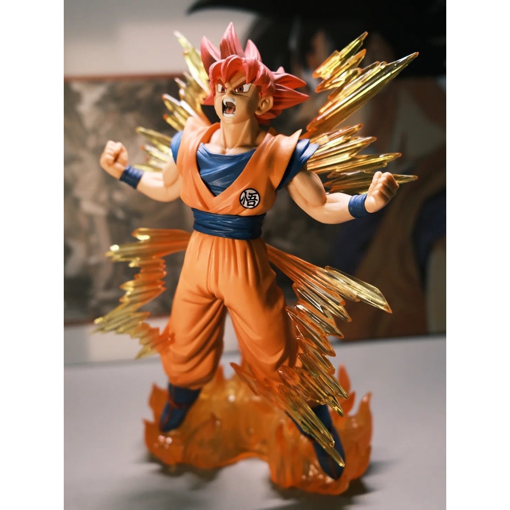 โมเดลฟิกเกอร์ Dragon Ball Burst War Super Saiyan God Red-haired Goku ...
