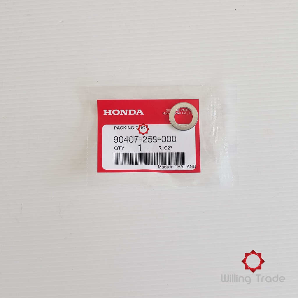 แหวนรองน๊อตถ่ายน้ำมันเครื่อง 12 mm (A240) HONDA:(90407-259-000) แท้ ...