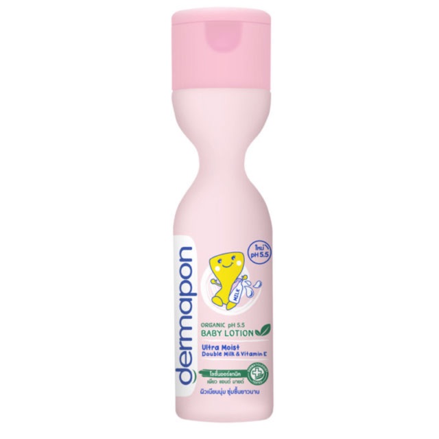 Dermapon Baby Lotion Ultra Moist Double Milk Vitamin E 200 ml | Shopee ...