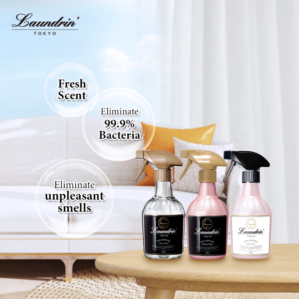 LAUNDRIN' FABRIC REFRESHNER 370ml ลอนดริน แฟบริค รีเฟรชเชอร์ เสปรย์ปรับอากาศ | Shopee Thailand