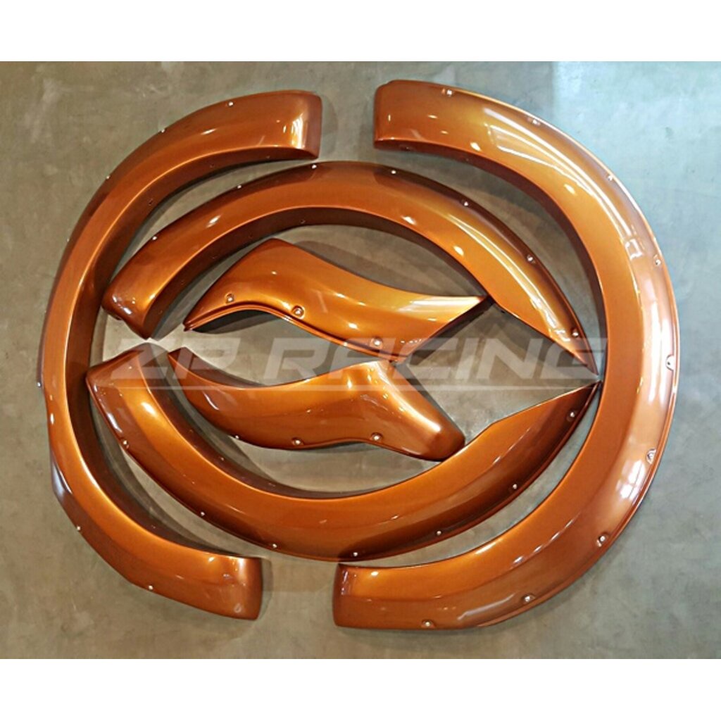 คิ้วล้อฟอร์ดเรนเจอร์ Ford Ranger 6 นิ้วมีหมุดหลอก สีส้ม Pride Orange ...