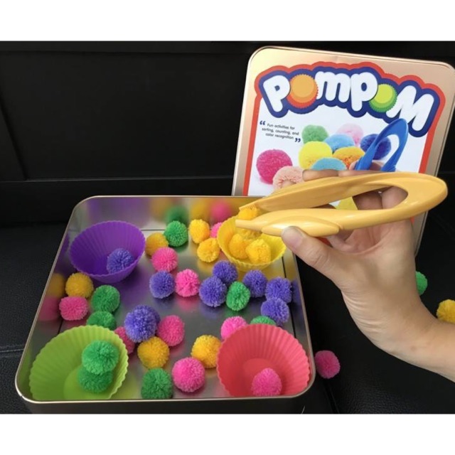 เกมคีบ ปอมปอม Pom Pom Box set | Shopee Thailand