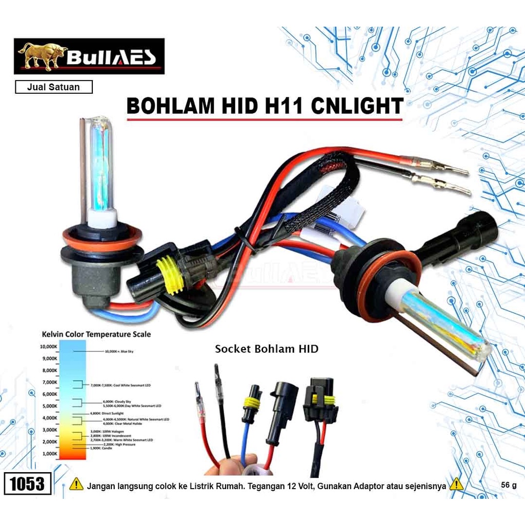 Hid H11 Bulb ยี่ห้อ Cnlight Straightshape I Bulb H11 35 วัตต์ | Shopee ...